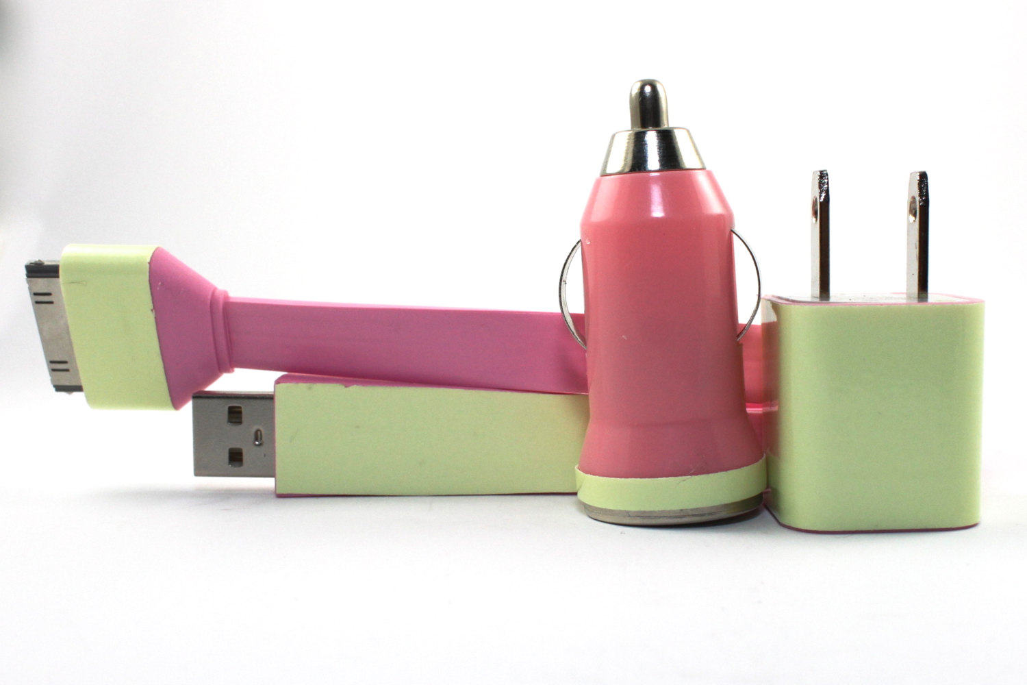 Glow In The Dark Iphone Charger - Pink Glow In The Dark Flat Noodle ...